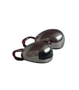 Marine Boat Yacht Light 12V Stainless Steel LED Bow Navigation Lights One Pair