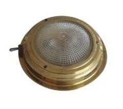 WHITECAP POLISH BRASS DOME LIGHT