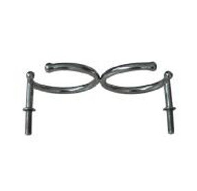 Stainless Steel Drink Holder Double Ring Thru Bolt Mount