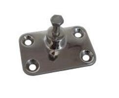 Side Mount Plate 4 Hole Heavy Duty Marine Grade 316 Stainless Steel - Bimini Top