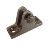 STAINLESS STEEL 90° DECK HINGE W/BOLT