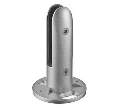 Stainless Steel Floor Mounting Base Glass Clamp