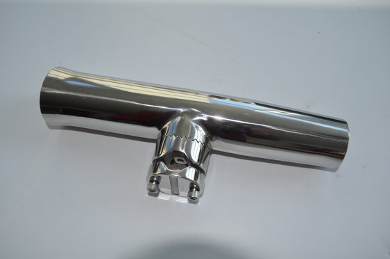 STAINLESS STEEL CLAMP ON ROD HOLDER FOR RAIL 1" TO 1-1/4" ,FISHING ROD HOLDER