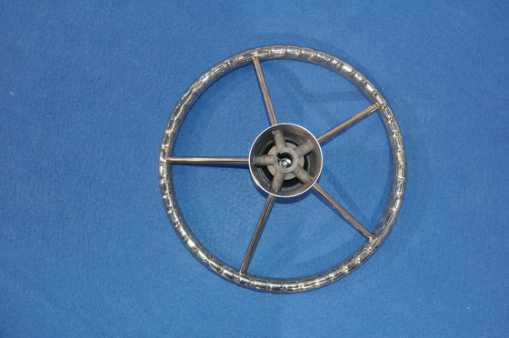 boat steering wheel stainless steel 5 spoke