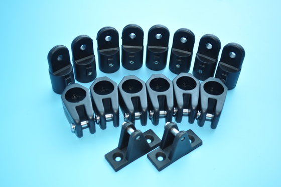NYLON ANGLED MOUNT BOAT BIMINI TOP DECK HINGE 4 bow