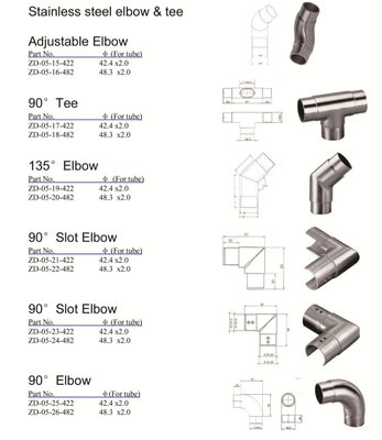 Stainless steel elbow/stainless steel elbow that used for building hardware/adjustbale elbow