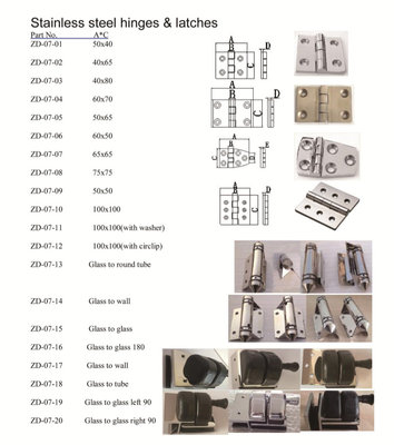 Stainless steel hinges&latches/hinges and latches that used for marine and building hardware