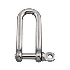 STAINLESS STEEL 316 LONG D SHACKLE 5/16" WITH SCREW PIN