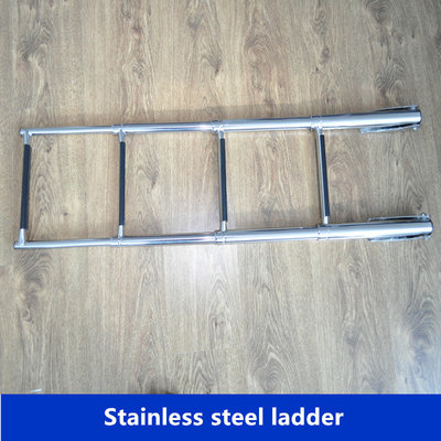 Stainless steel ladders with platform that used for marine/ship, marine hardware