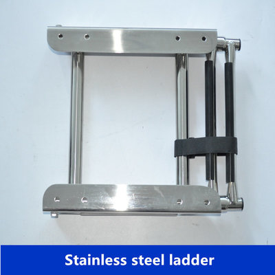 Stainless steel folding ladders with platform that used for marine/ship, marine hardware