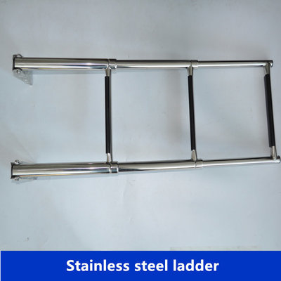Stainless steel folding ladders with platform that used for marine/ship, marine hardware