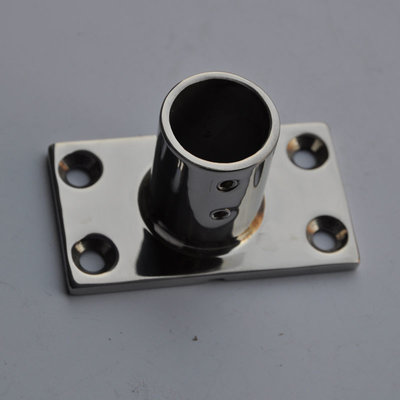 Boat Hand Rail Fitting-45 Degree Rectangler Base-Marine Stainless Steel