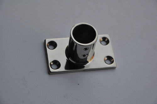 Boat Hand Rail Fitting-45 Degree Rectangler Base-Marine Stainless Steel