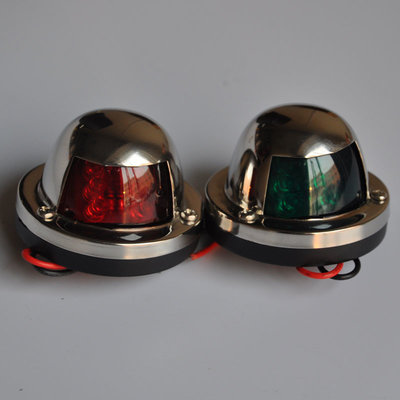 Marine Boat Yacht Light Stainless Steel LED Bow Navigation Lights One Pair