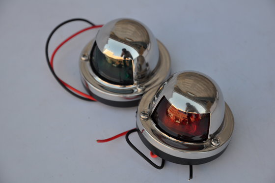 Marine Boat Yacht Light Stainless Steel LED Bow Navigation Lights One Pair