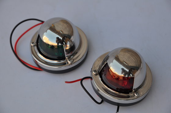 Marine Boat Yacht Light Stainless Steel LED Bow Navigation Lights One Pair