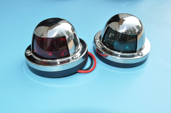 Marine Boat Yacht Light Stainless Steel LED Bow Navigation Lights One Pair