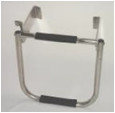 Marine Folding Stainless Steel Boat Ladder - Undermount Platform Mount Telescoping