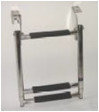 Marine Folding Stainless Steel Boat Ladder - Undermount Platform Mount Telescoping