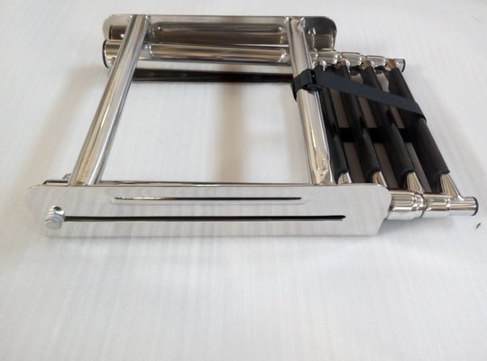 Marine Folding Stainless Steel Boat Ladder - Undermount Platform Mount Telescoping