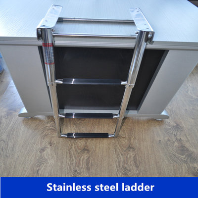 Telescoping transom ladder stainless steel for marine/marinehardware/ship/yacht from China supplier