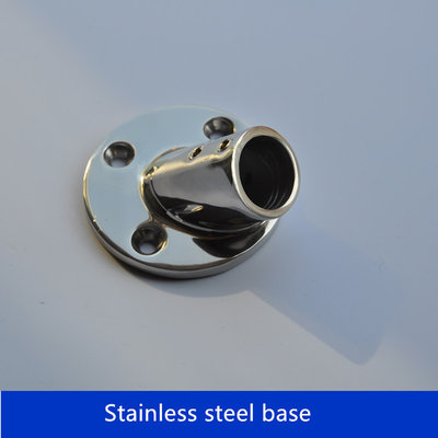 Boat Hand Rail Fitting-30 Degree Round Base,Marine Stainless Steel