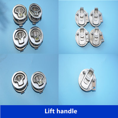 Boat Hatch Lift Handle-Turning Lock Latch-Locking w/key - Marine Stainless Steel