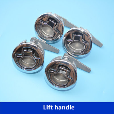 Boat Hatch Lift Handle-Turning Lock Latch-Locking w/key - Marine Stainless Steel