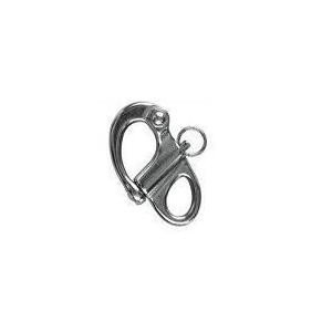 PAIR OF 316 STAINLESS STEEL FIXED SNAP SHACKLE