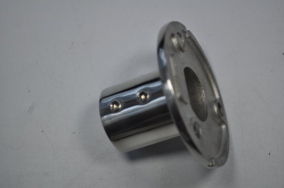Boat Hand Rail Fittings 90 Degree 7/8''Round Stanchion Base- 316 Stainless Steel