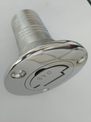 Boat Deck Fill / Filler  Cap  Fuel Marine 316 Stainless Steel