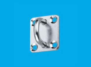 Stainless Steel Square Deck Eye Plate with Stainless Steel Screws FREE