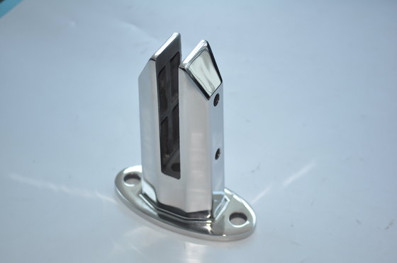 DECK MOUNT POOL FENCE SPIGOTS, STAINLESS STEEL GLASS GATOR CLAMPS
