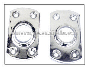 90 DEGREE CHROME PLATED RECTANGULAR BASE - FITS   TUBING