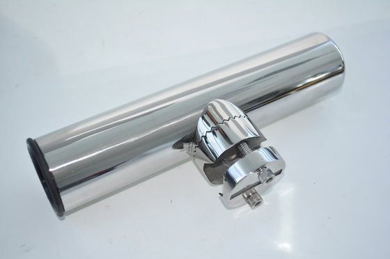 Stainless Steel Fishing Rod Holder Adjustable Clamp-on Rail Mount Isure Marine