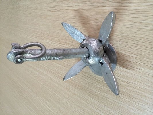 Boat Folding Grapnel Anchor Galvanized Steel  Anchor Marine Yacht Isure Marine