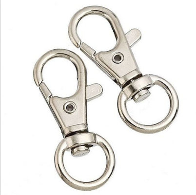 Silver Swivel Trigger Clips Snap Lobster Clasp Hook Bag Key Ring Hooks Isure Marine
