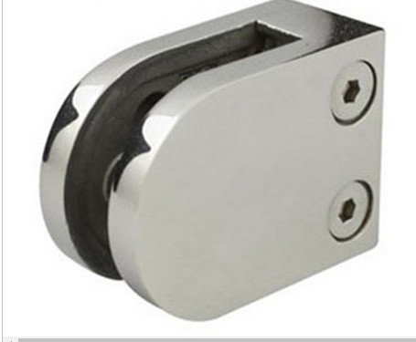 AISI 316 Stainless Steel Glass Clamp Satin Finish Flat base For 6 to 10mm glass isure marine
