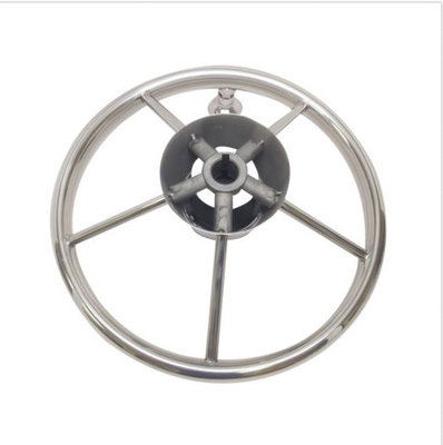 MARINE BOAT STAINLESS STEEL STEERING WHEEL W/ TURNING KNOB isure marine