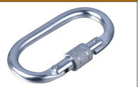 Fall Protection Strong Tensile Mountain Rock Climbing Steel Screw Locking Carabiner ISURE MARINE