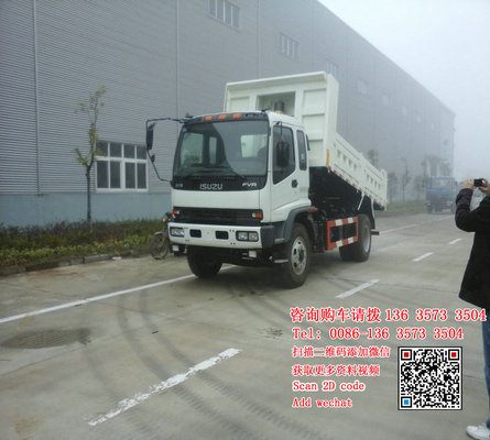 FVR isuzu tipper truck 240hp diesel engine euro5 left hand drive customized order