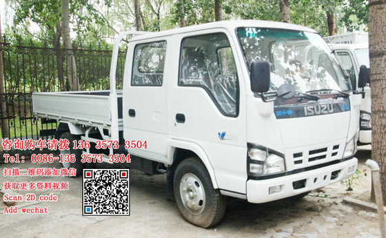 Isuzu 600p crew cabin light cargo truck diesel engine 130hp Euro protect enviroment