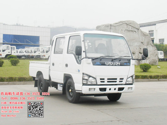 Isuzu 600p crew cabin light cargo truck diesel engine 130hp Euro protect enviroment