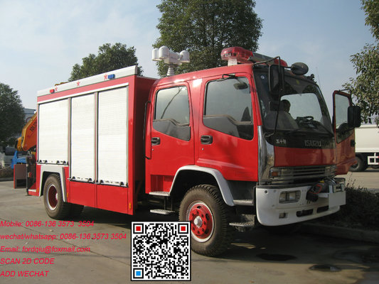 Isuzu fvr Isuzu water tank-foam fire fighting truck Isuzu 6cbm fire truck