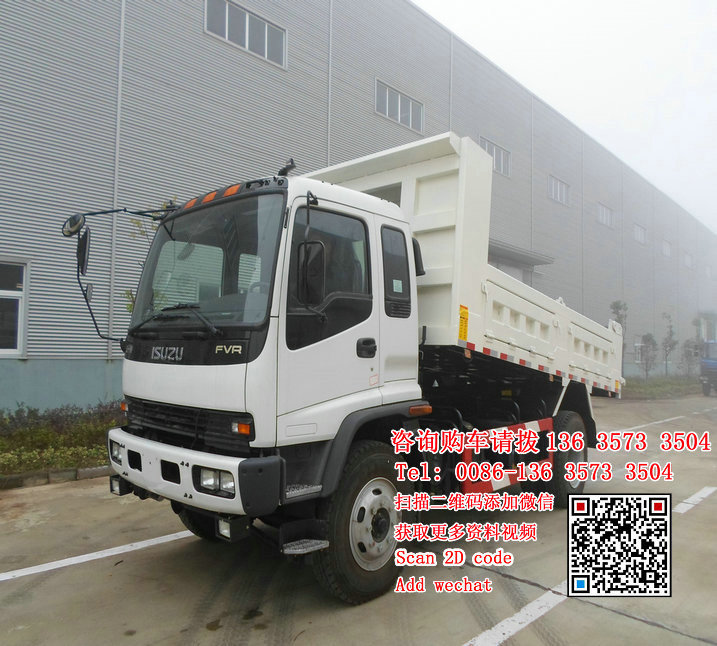 FVR isuzu tipper truck 240hp diesel engine euro5 left hand drive customized order