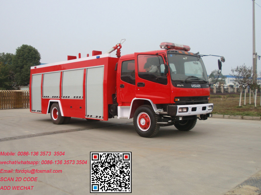 Isuzu fvr Isuzu water tank-foam fire fighting truck Isuzu 6m3 fire engine