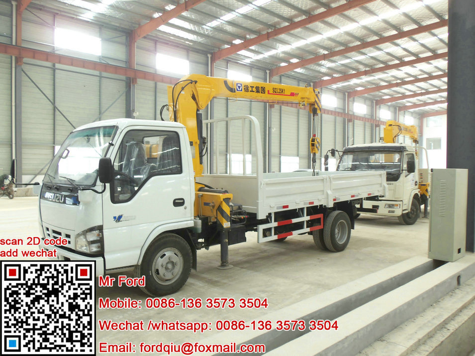 Isuzu 600P elf  New Design Truck With Crane Factory New Design Truck With Crane Factory