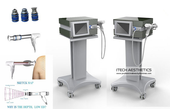 Shock Wave / Acoustic Wave Therapy Eswt Machine For Plantar Fasciitis Pain Relieve