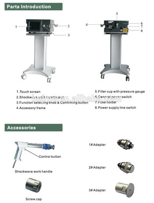Physiotherapy Extracorporeal Shockwave Therapy Equipment For Plantar Fasciitis