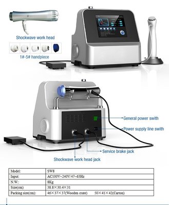 Extracorporeal Shock Wave Therapy Machine Non Invasive High Effectiveness
